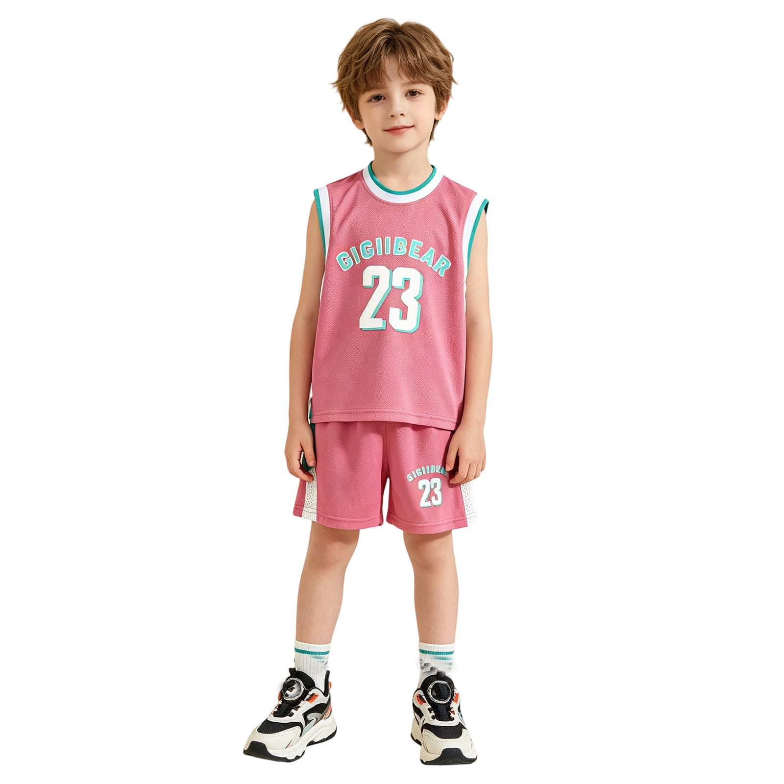 Boys Summer Vest Tank Top Sporty Two Piece Outfit Sleeveless Thin ...