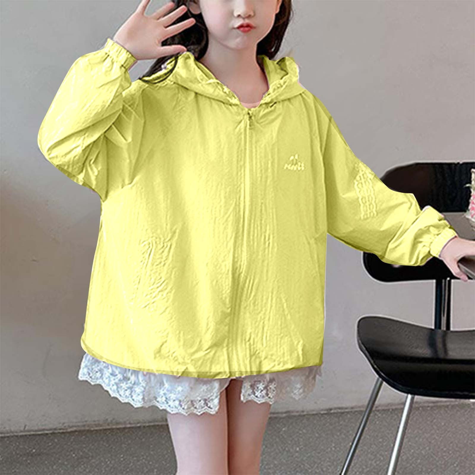 Boys' Sun Protection Hooded Jacket Summer Lightweight UPF Clothing for ...
