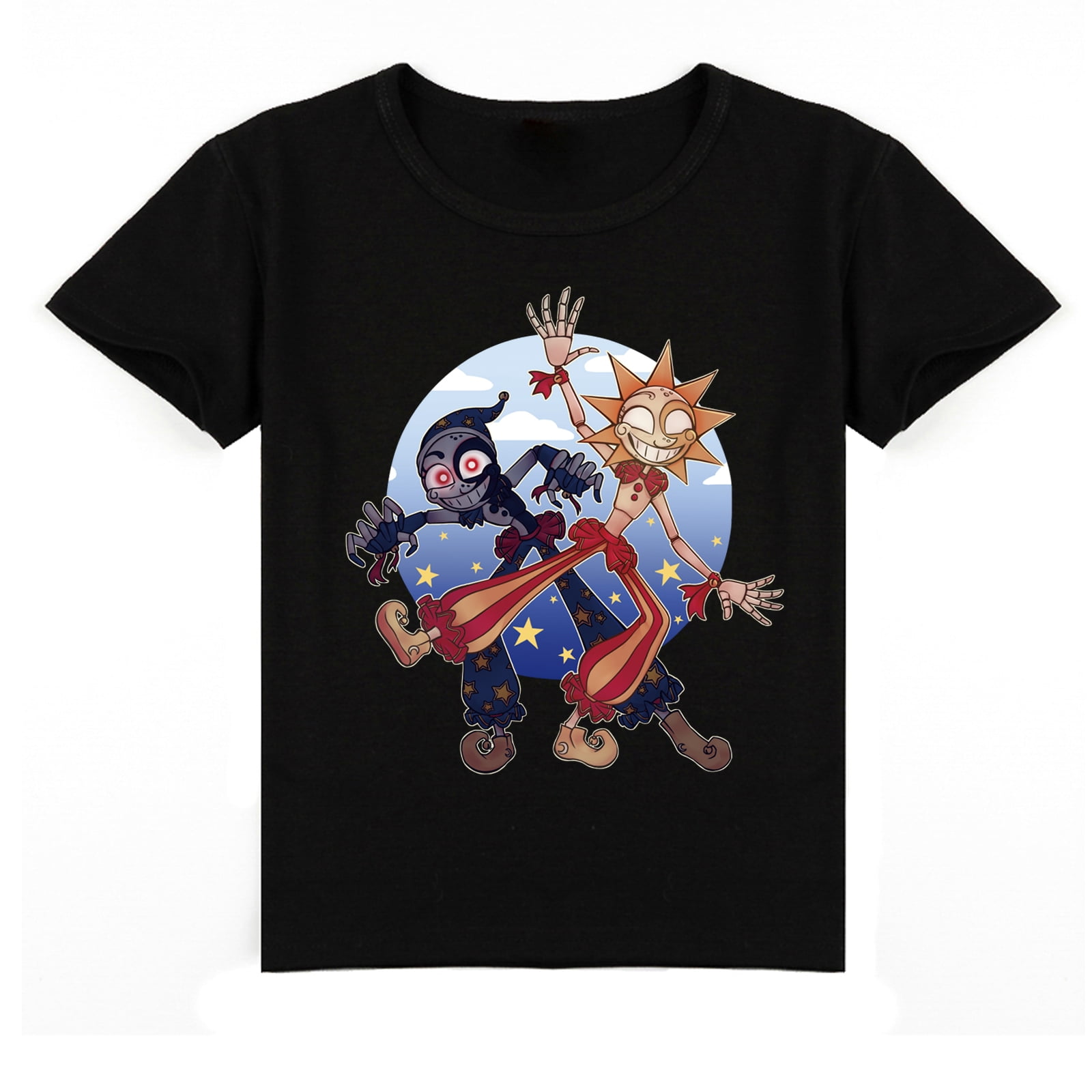 Boys Sundrop and moondrop Print Cotton Short Sleeve T-shirt Kids Casual ...