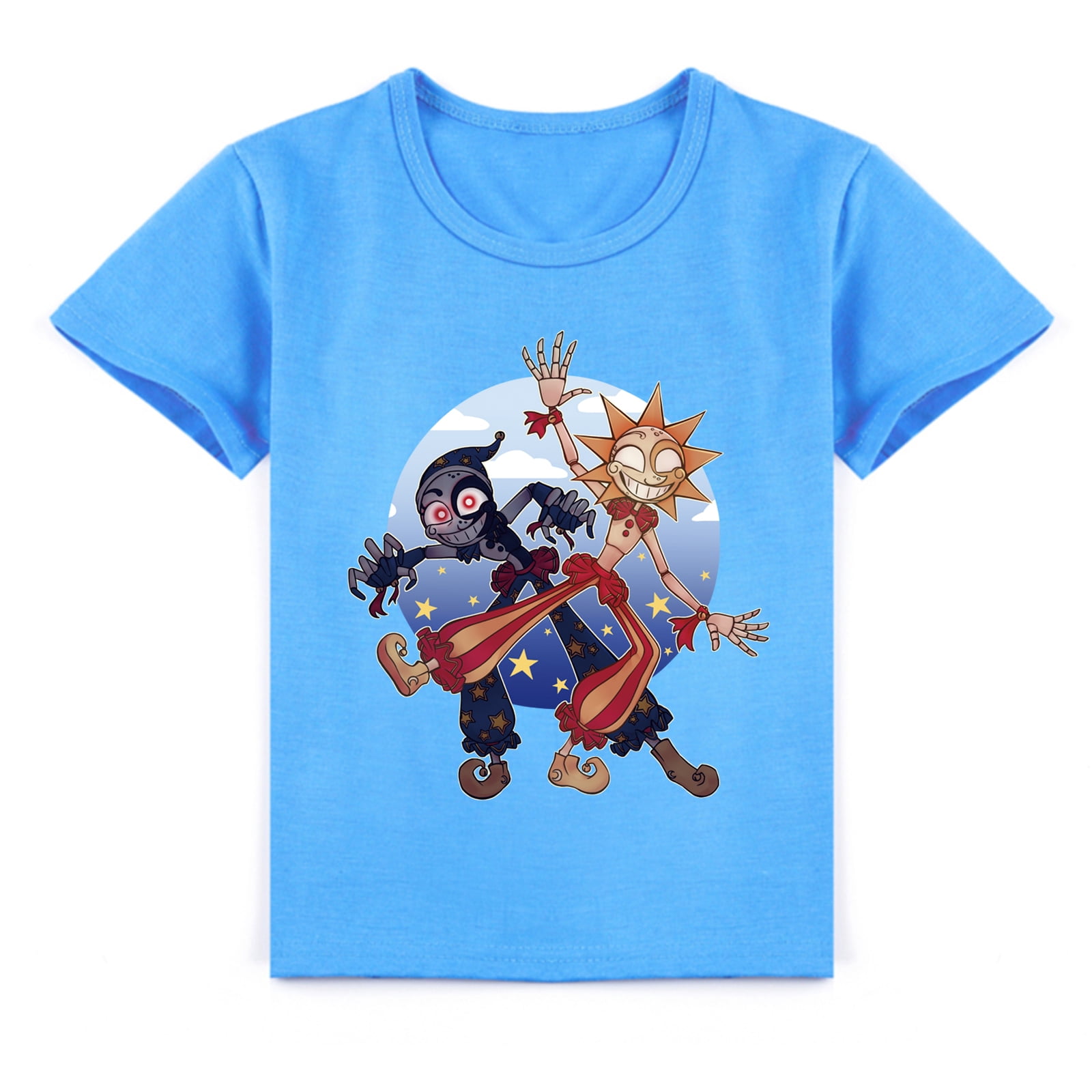 Boys Sundrop and moondrop Print Cotton Short Sleeve T-shirt Kids Casual ...