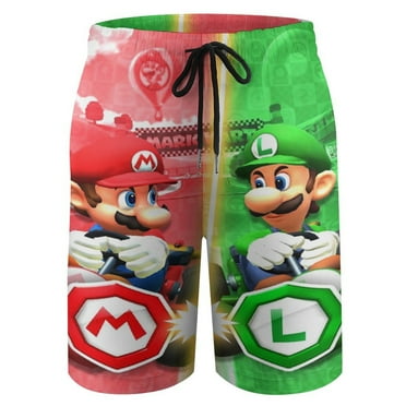 Walmart Super Mario Bros Boys' Lightweight, Quick-Drying Swim Trunks ...