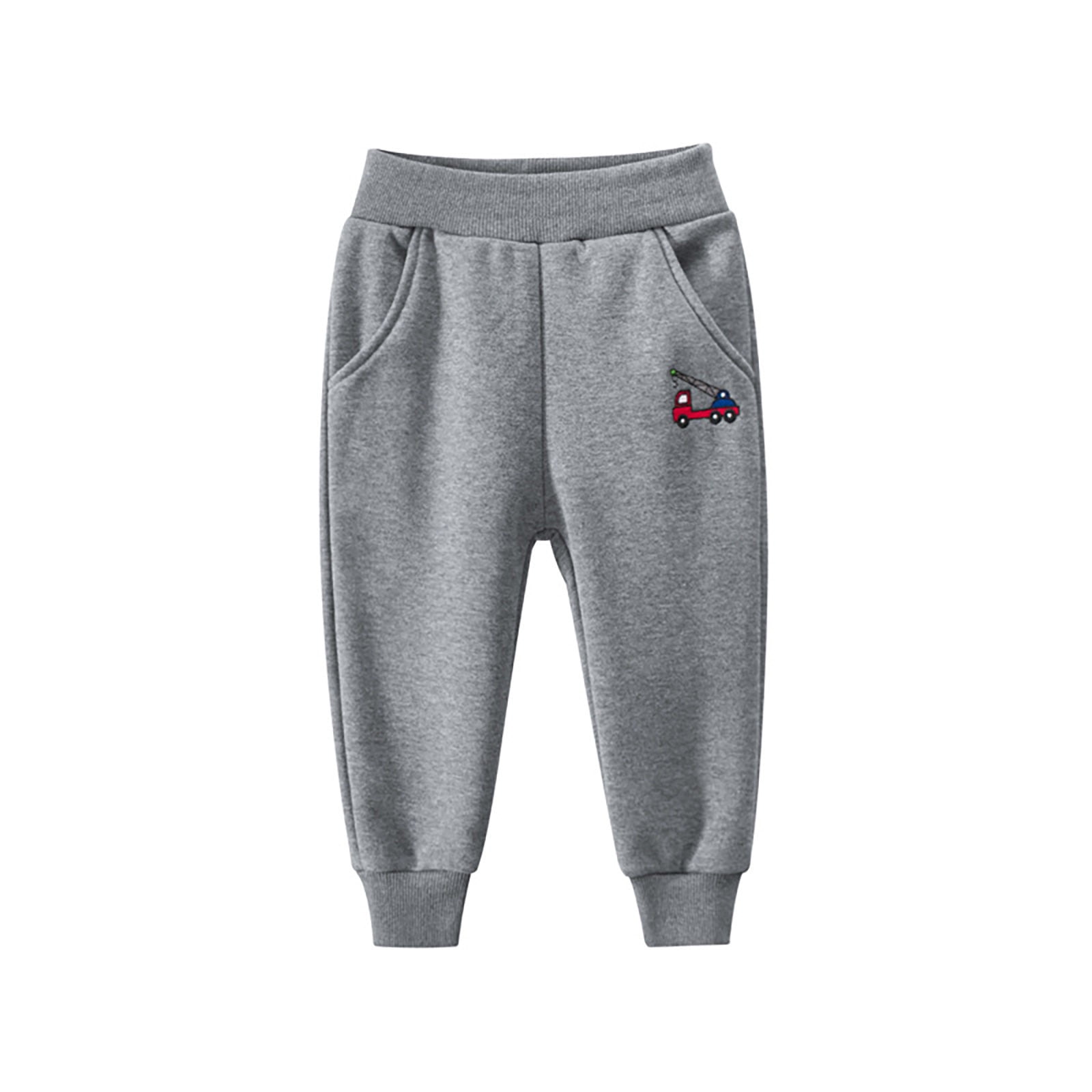 Boys Sweatpants Baggy Pants Solid Color Athletic Pants Comfortable ...