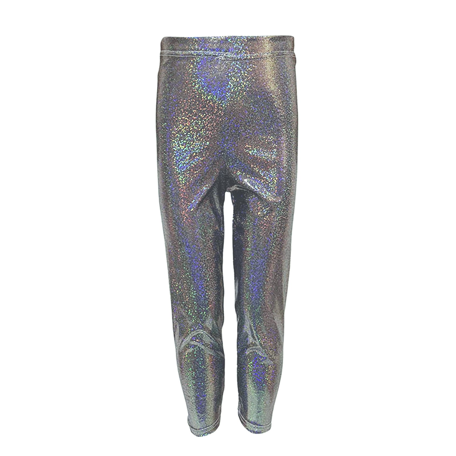 Boys Sweatpants,Boys Girls Fine Sequin Leggings Stretch Training Dance ...