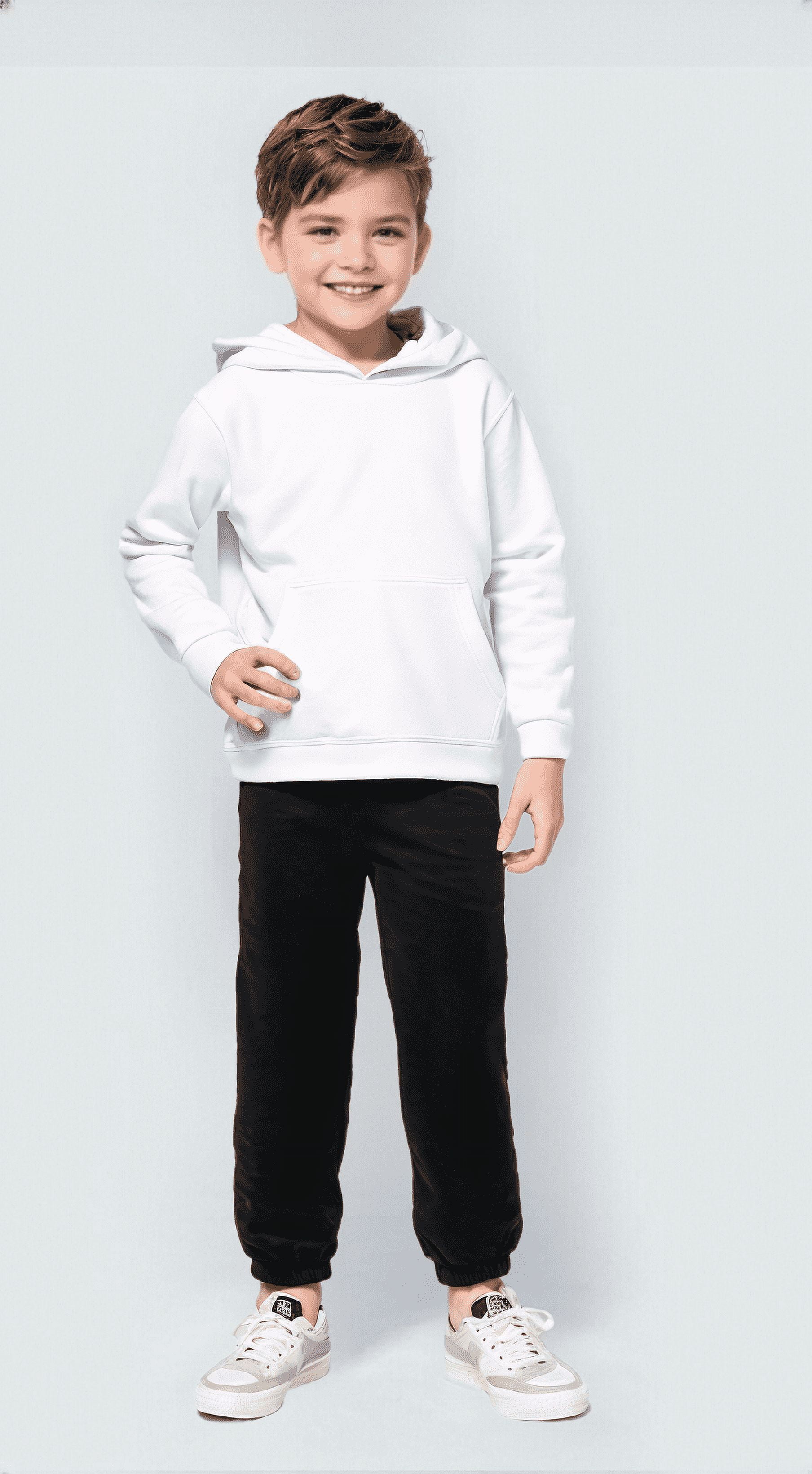Boys Sweatpants Drawstring Soild Color Print Kids Long Length Girls ...
