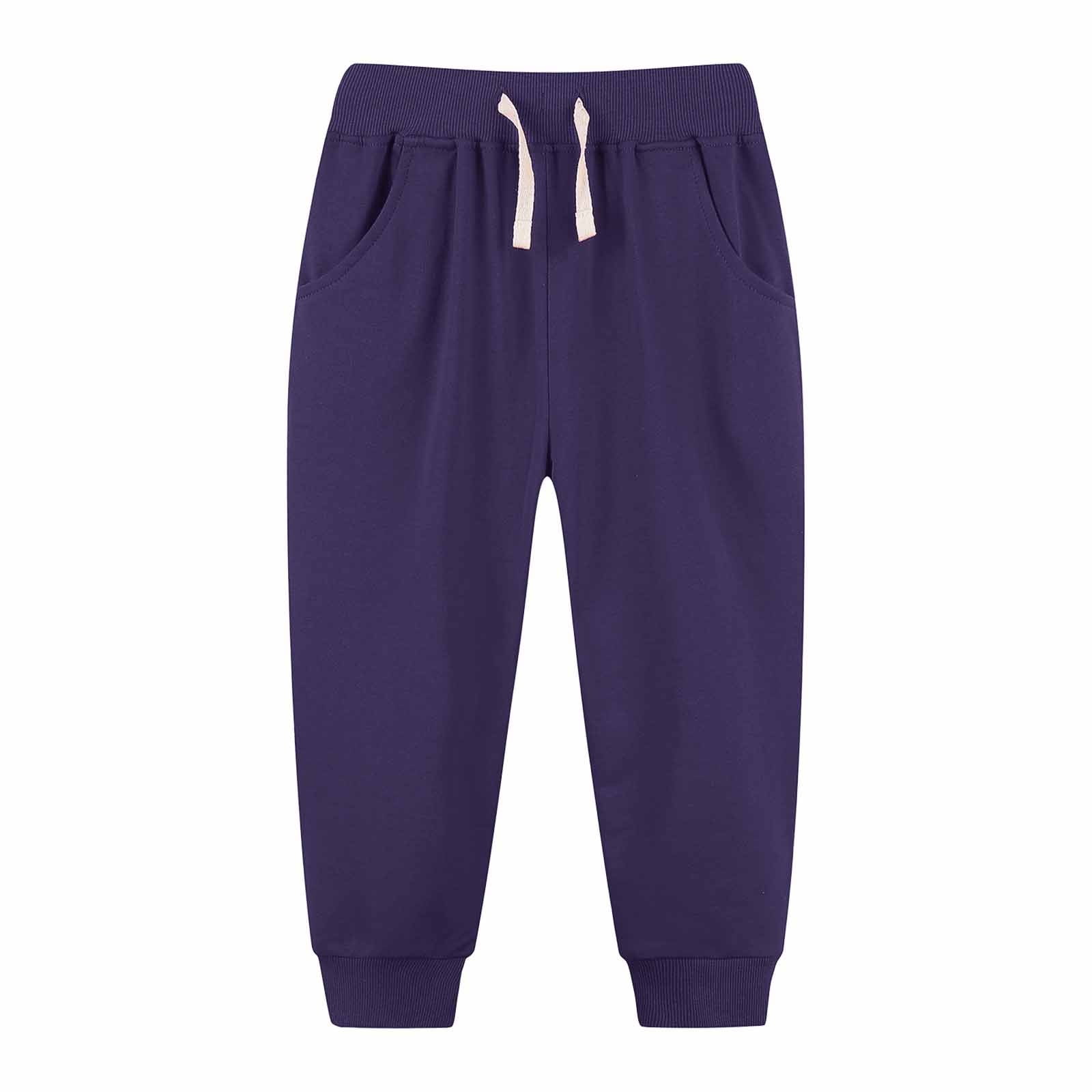 Boys Sweatpants Joggers Pants Solid Athletic Pants Comfy Casual Loose ...