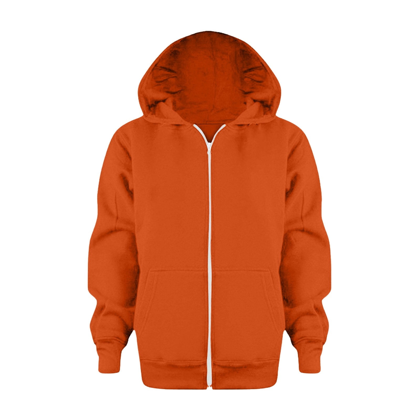 Boys Sweatshirts Solid Zipper Jackets Long Sleeve Top Girls Kids Boys ...