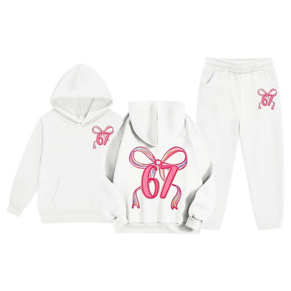 Boys Sweatsuit 5T Casual Outfit Printed Hoodie and Pants Comfy Two ...