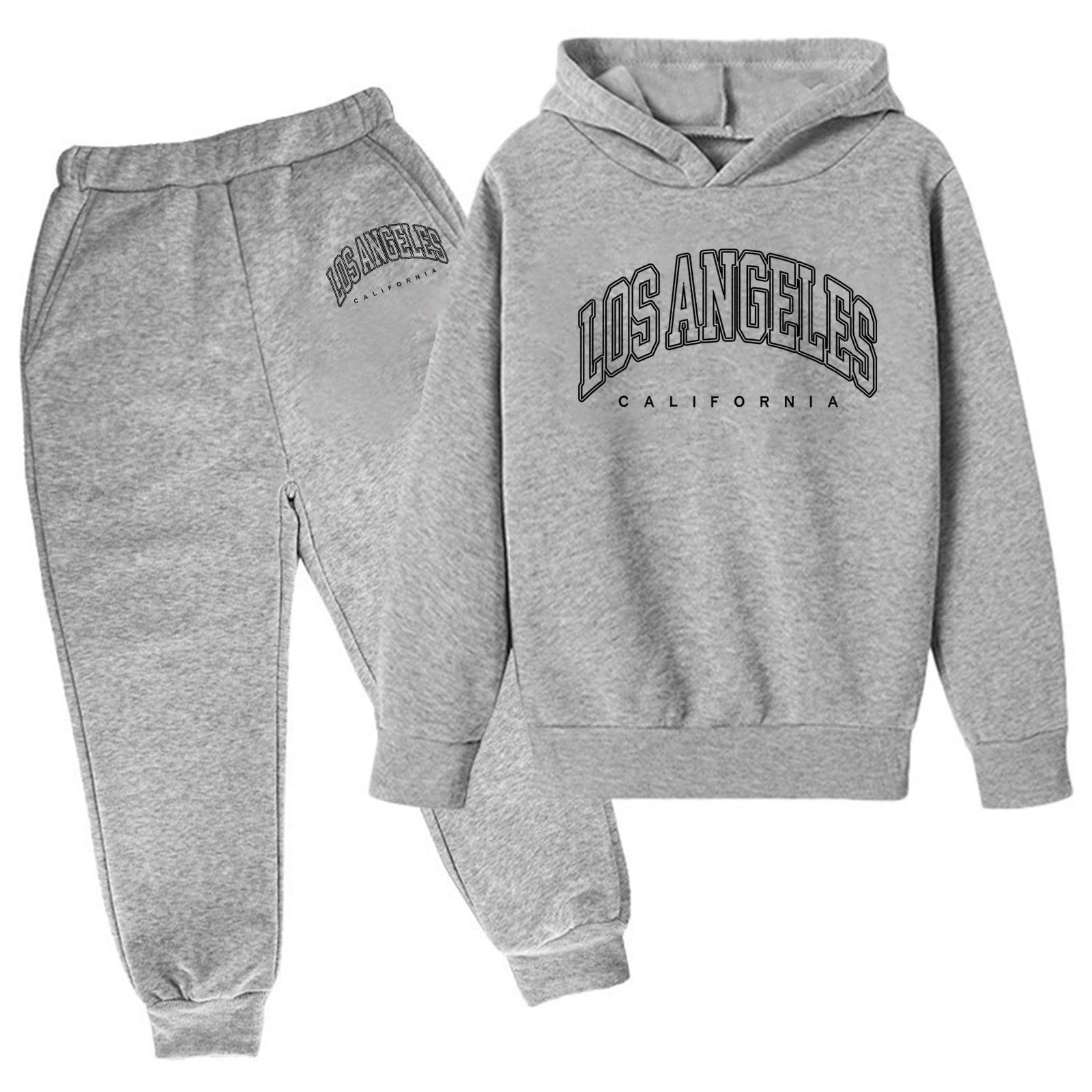 Boys Sweatsuits Size 5 Cotton Print Los Angeles Pullover Hoodie 2 ...