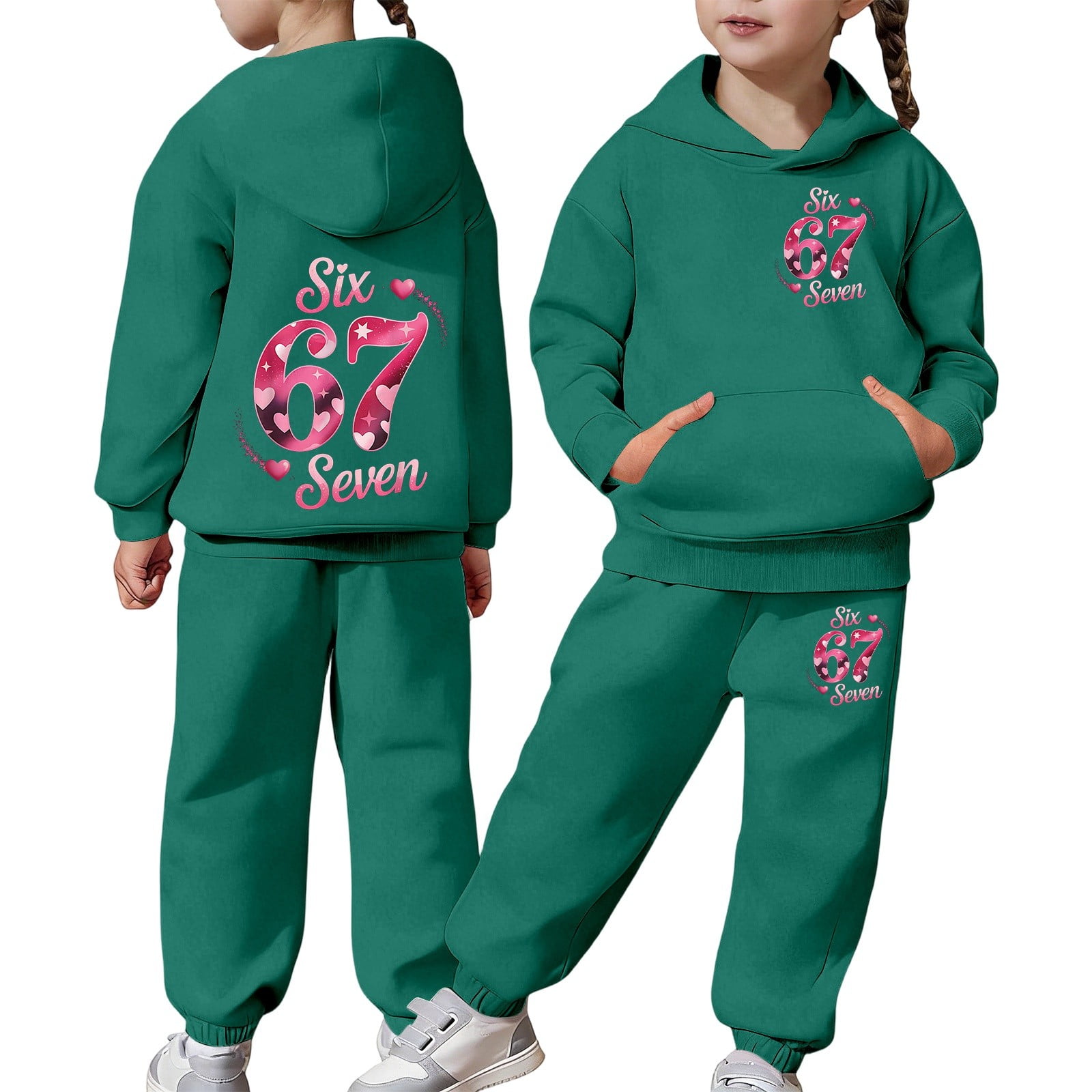 Boys Sweatsuits Size 7 Casual Fashion Hoodie and Jogger Cute Printed ...
