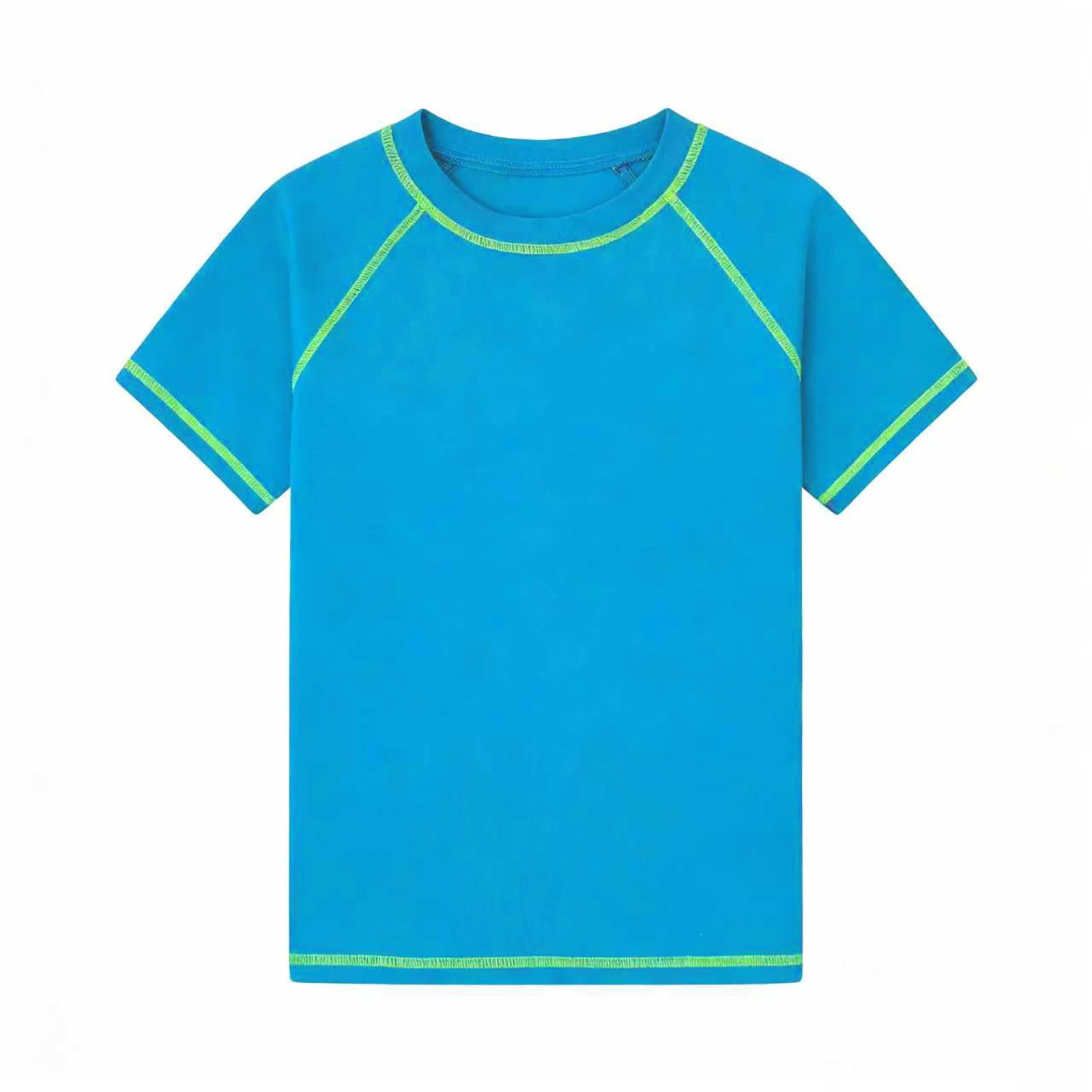 Boys Swim Shirt 5T, Boys UPF 50+ Swim Shirt Short Sleeve UV Sun ...