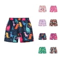 Boys Swim Shorts Hawaiian Style Beach Swim Trunks Lightweight Elastic ...