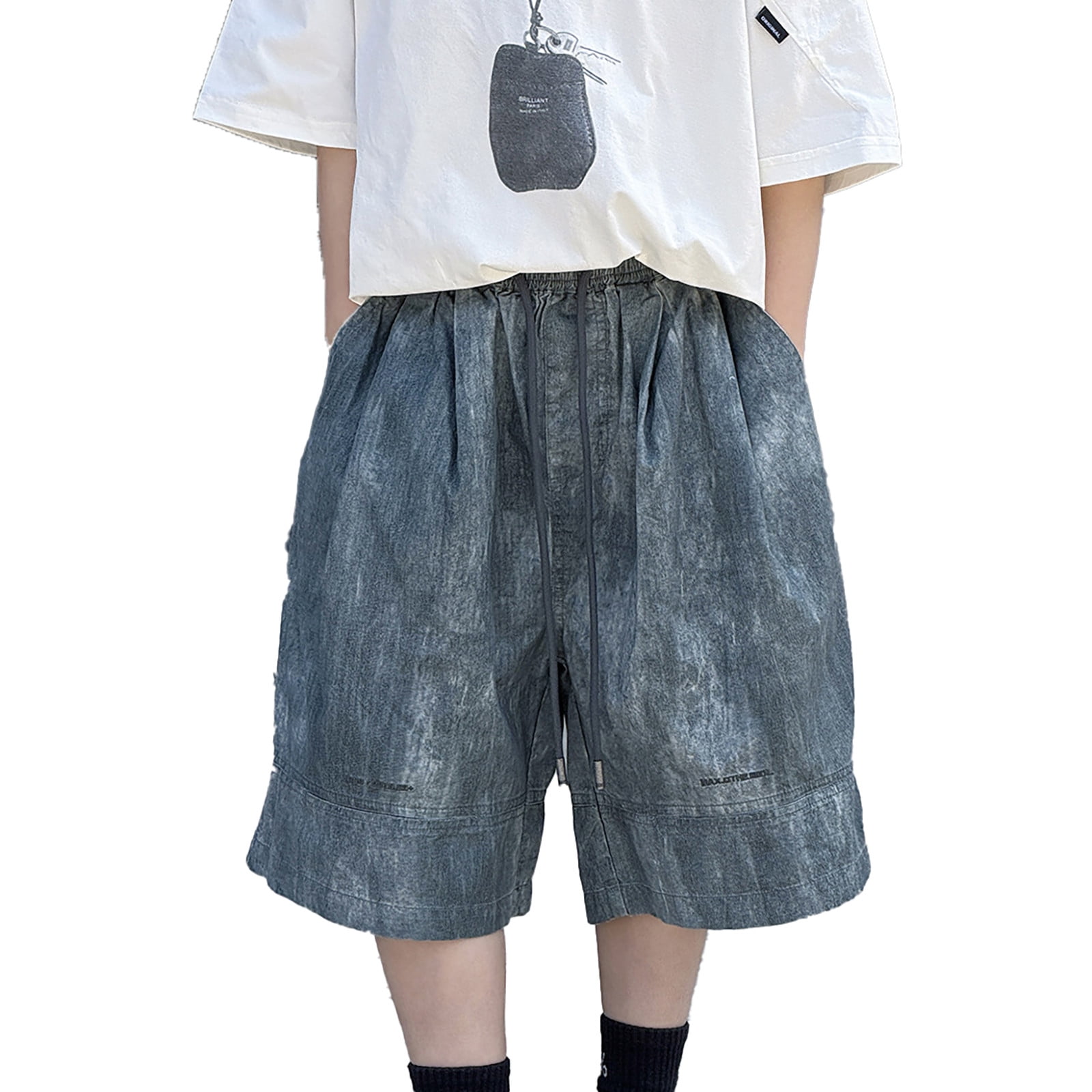 Boys Swim Shorts Tie Dye Cool Fashion Baggy Mid Length Elastic Waist ...