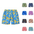 Boys Swim Trunks Cartoon Print Beach Swim Shorts Tropical Surf Style ...
