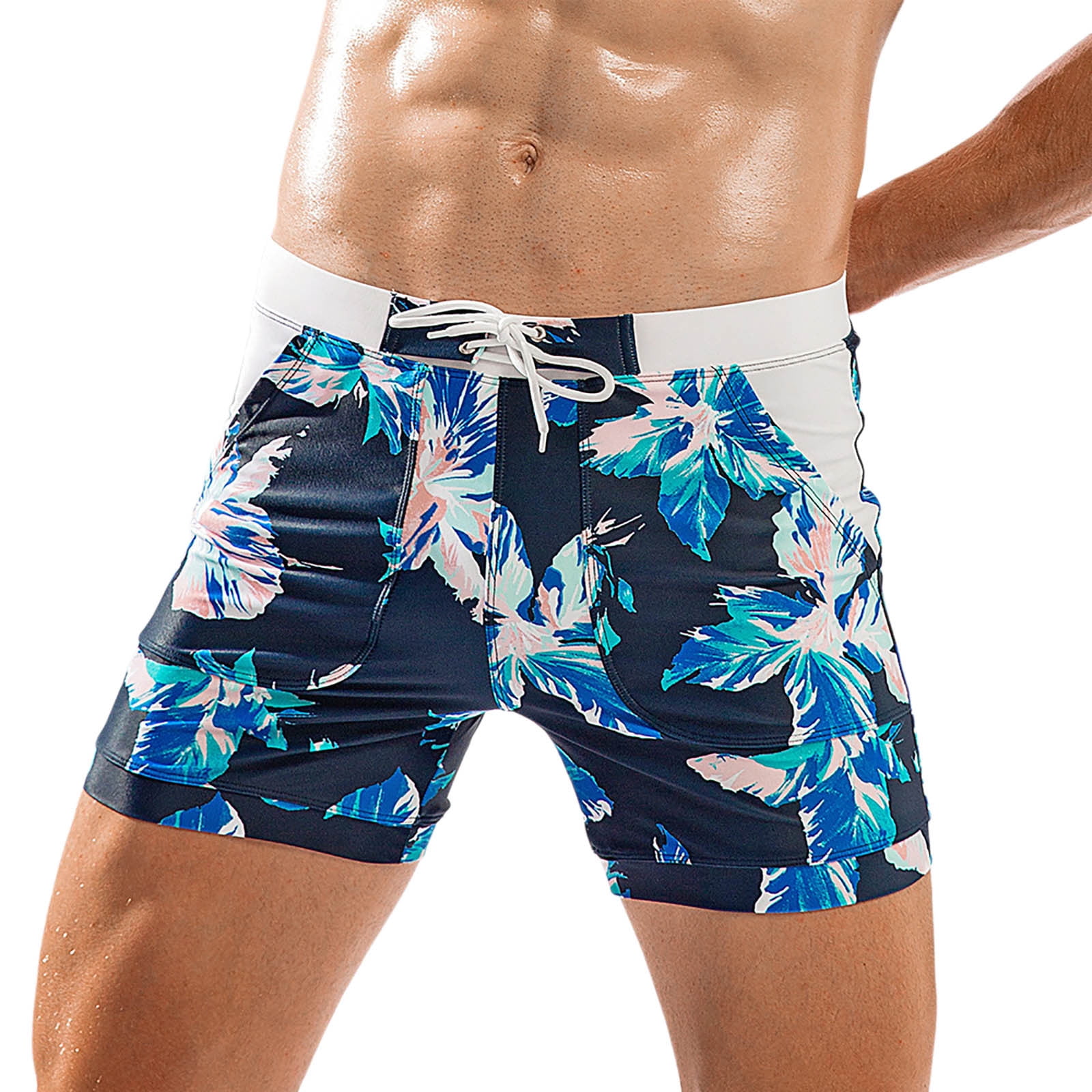 Boys Swim Trunks Casual Style Drawstring Slim Fit Beach Essentials for ...