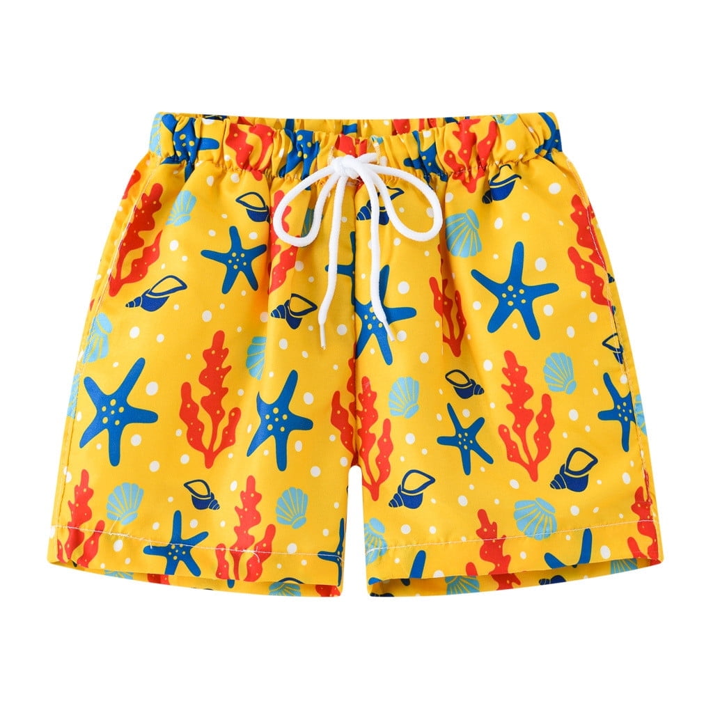 Boys Swim Trunks Children'S Cartoon Prints Swiming Shorts Kids Beach ...