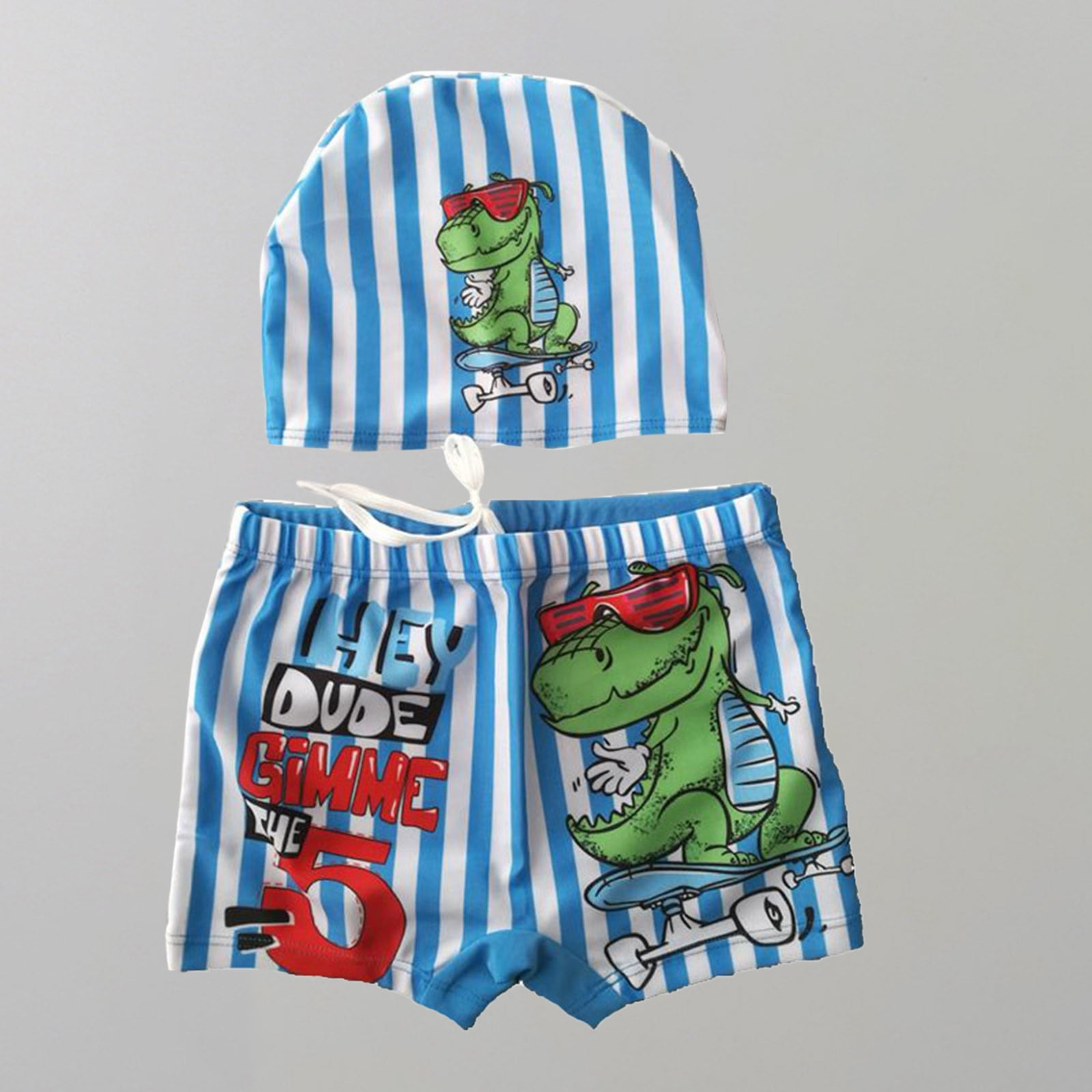 Boys Swim Trunks Cute Cartoon Print Beach Shorts Boys' Swimwear for ...