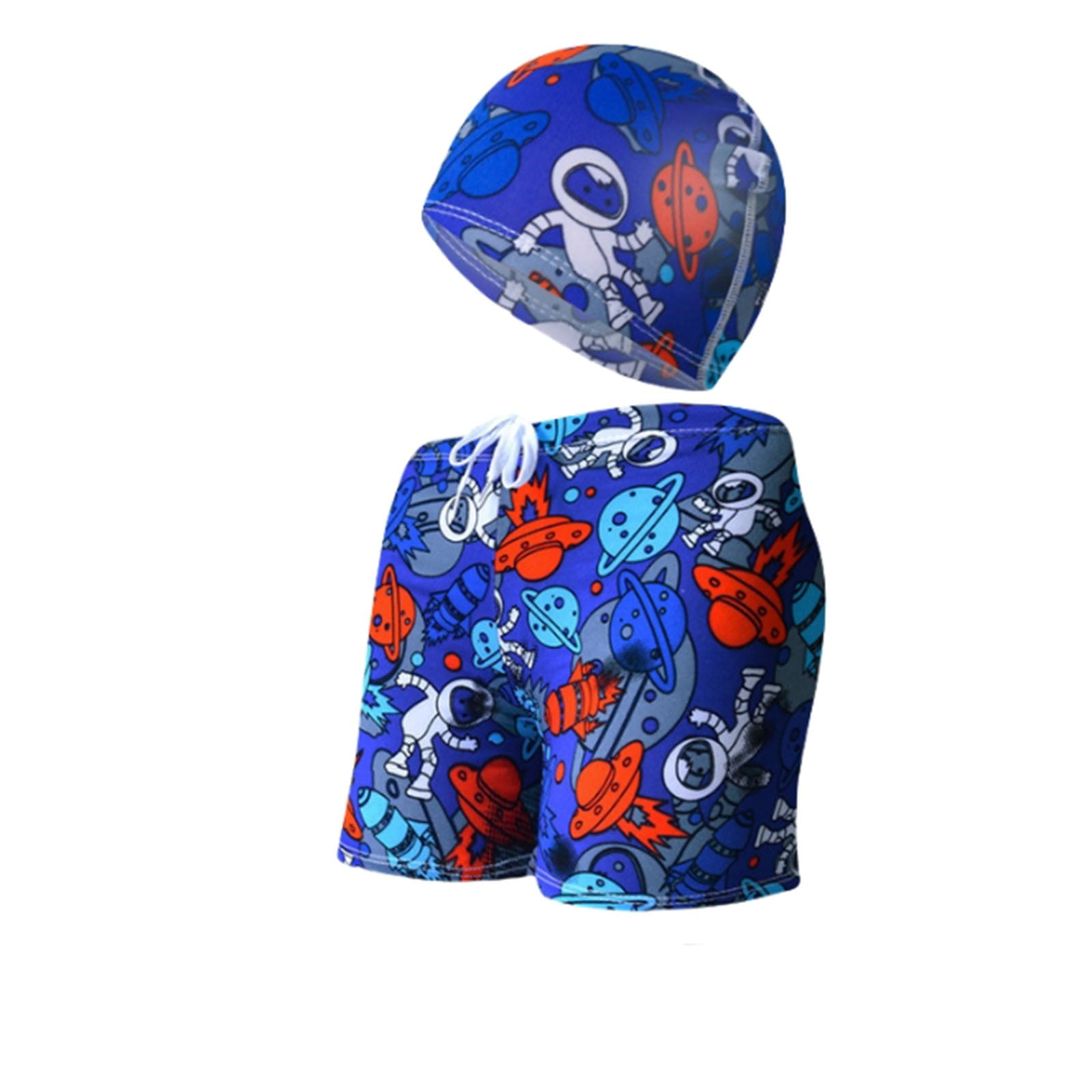 Boys Swim Trunks Kids Boys Space Print Swim Trunks Beach Quick Dry ...