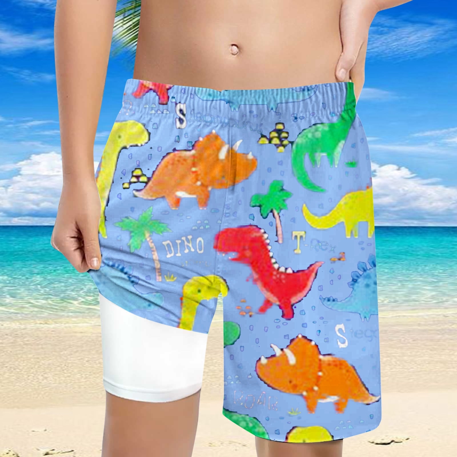 Boys Swim Trunks Kids Toddler Boys Hawaiian Style Swimming Shorts with ...