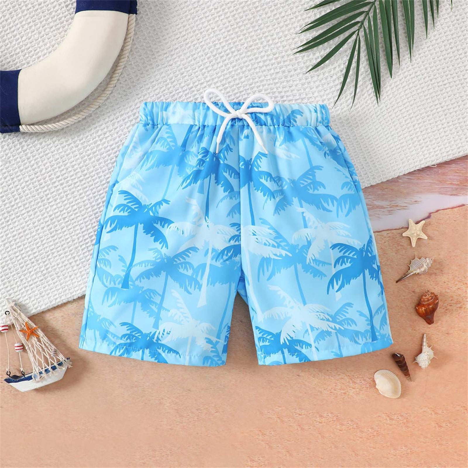 Boys Swim Trunks Quick Dry Beach Swimwear Board Shorts with Mesh Lining ...