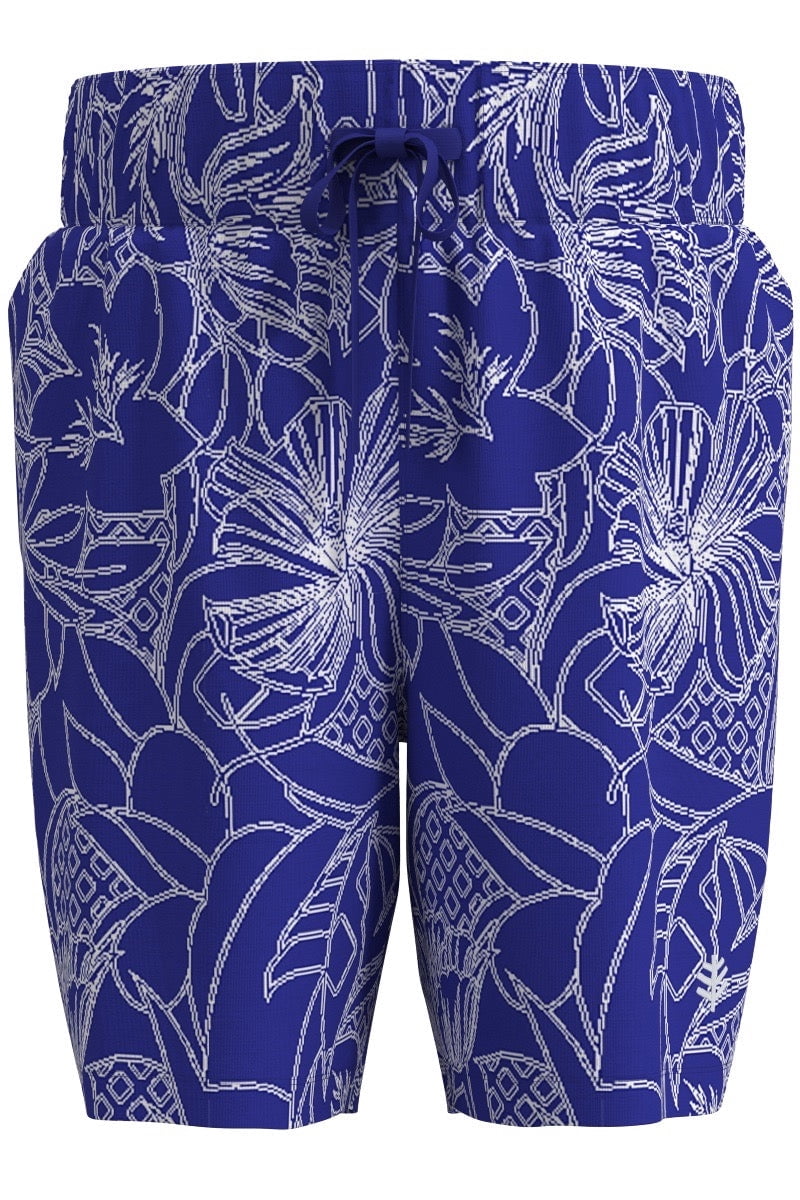 Boys' Swim Trunks - UPF 50+ Sun Protection - Island in Cobalt Maui ...