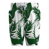 Boys' Swim Trunks - UPF 50+ Sun Protection - Island in Eden Green Palm ...