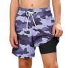 Boys Swim Trunks with Compression Liner Quick Dry Board Shorts ...