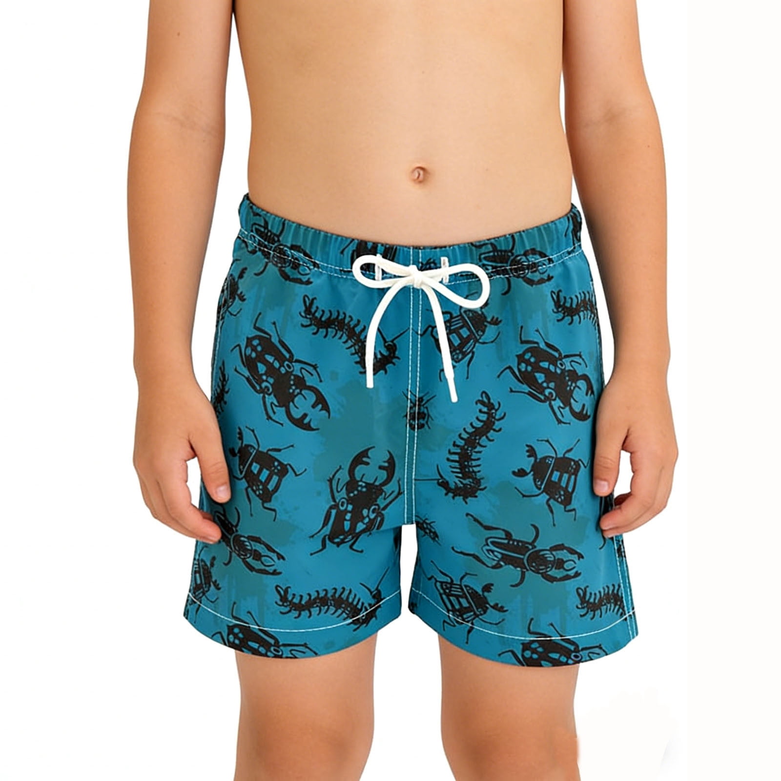 Boys Swim Trunks with Compression Liner Size 11-12Y Cool Animal Prints ...