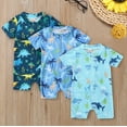 Boys Swimsuit One-piece Swimsuits with Zipper Short Sleeve Water ...