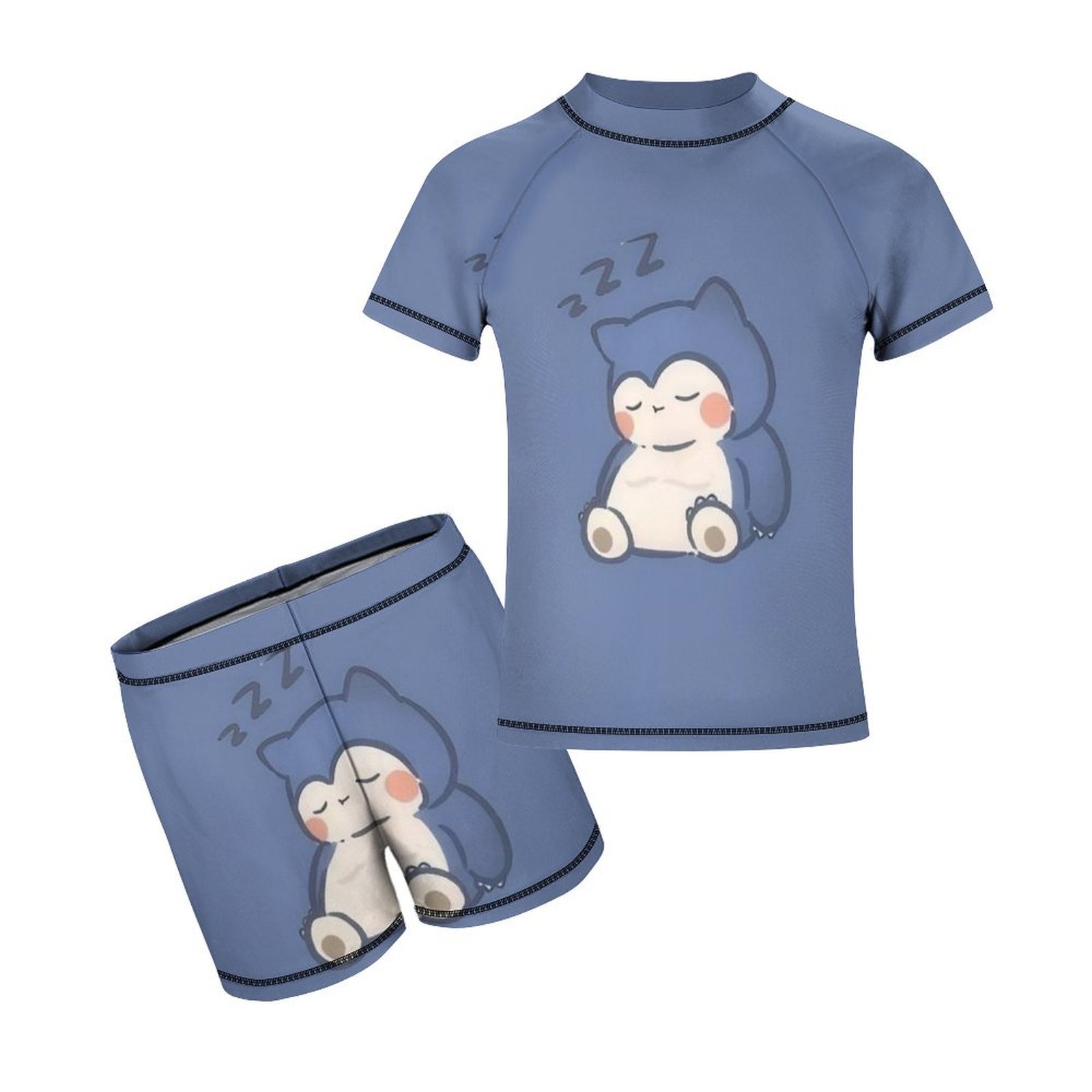 Boys Swimsuit Set Pokemon Swimwear Sets Cute Beach Gift Girls Two Piece ...