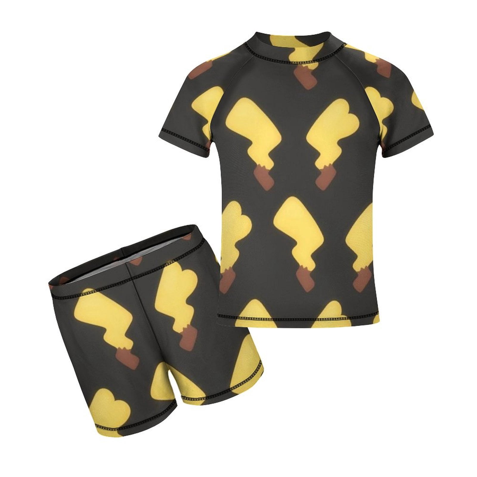 Boys Swimsuit Set Pokemon Swimwear Sets Cute Beach Gift Girls Two Piece ...