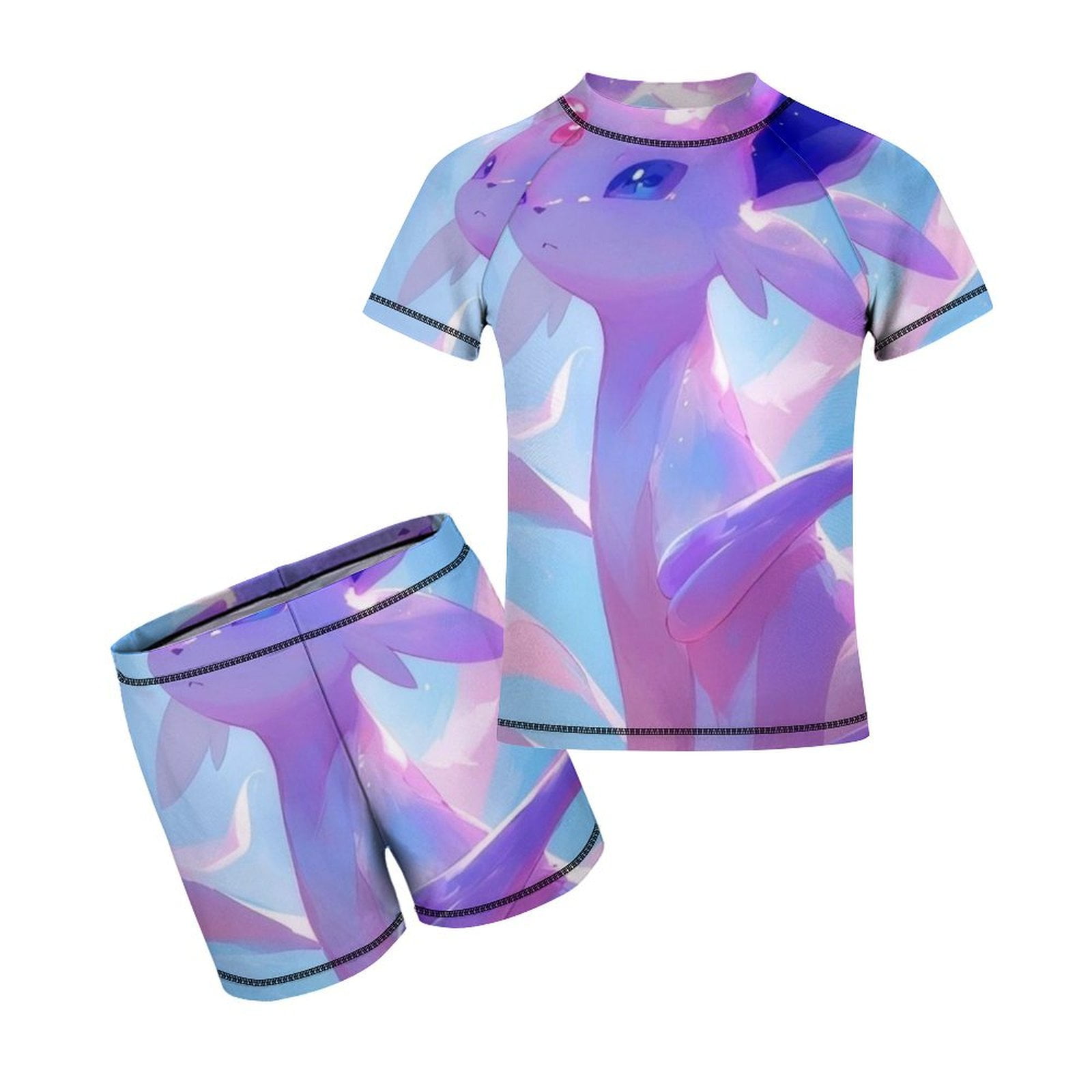Boys Swimsuit Set Pokemon Swimwear Sets Cute Beach Gift Girls Two Piece ...