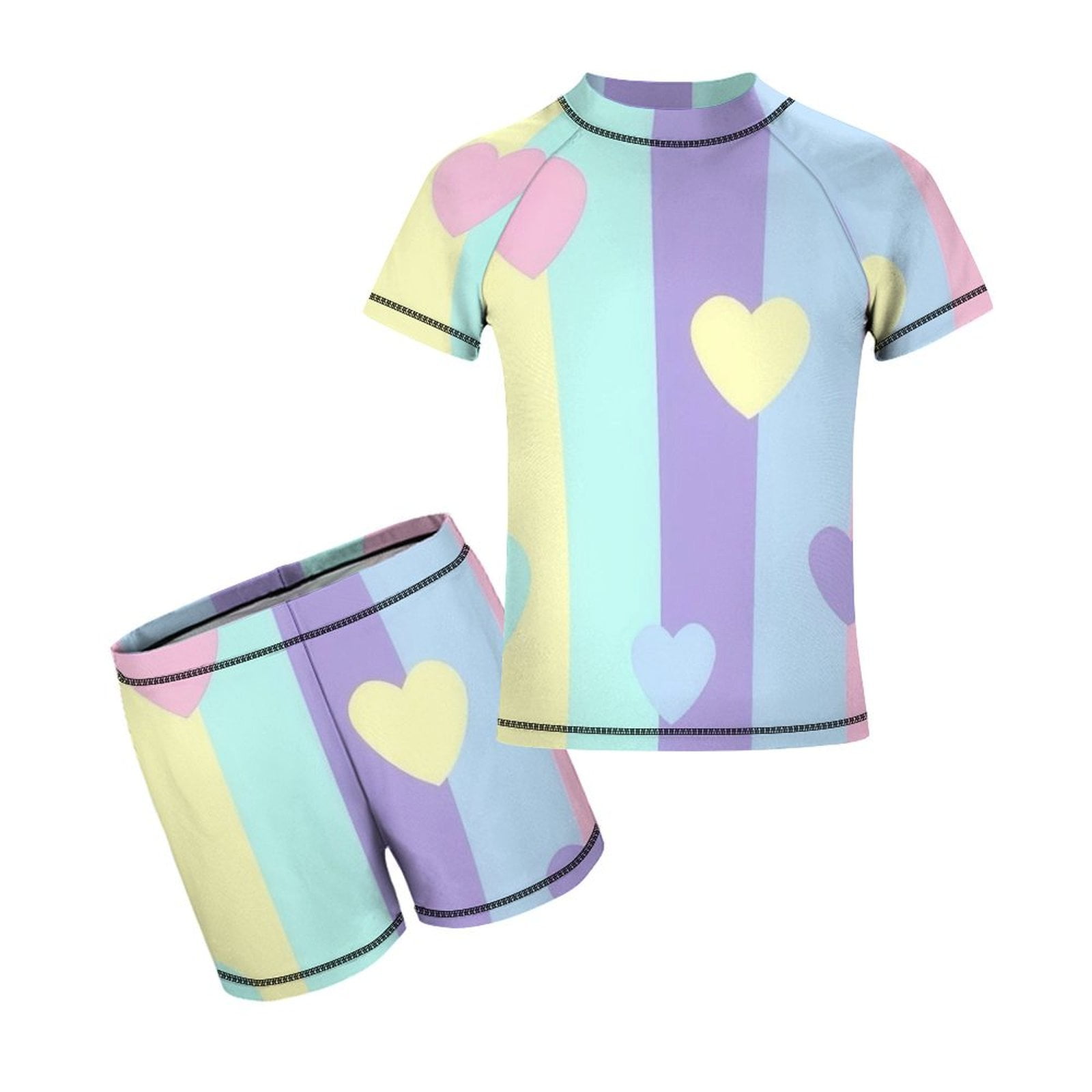 Boys Swimsuit Set Pokemon Swimwear Sets Cute Beach Gift Girls Two Piece Swimsuits 9-11Y（140cm ...