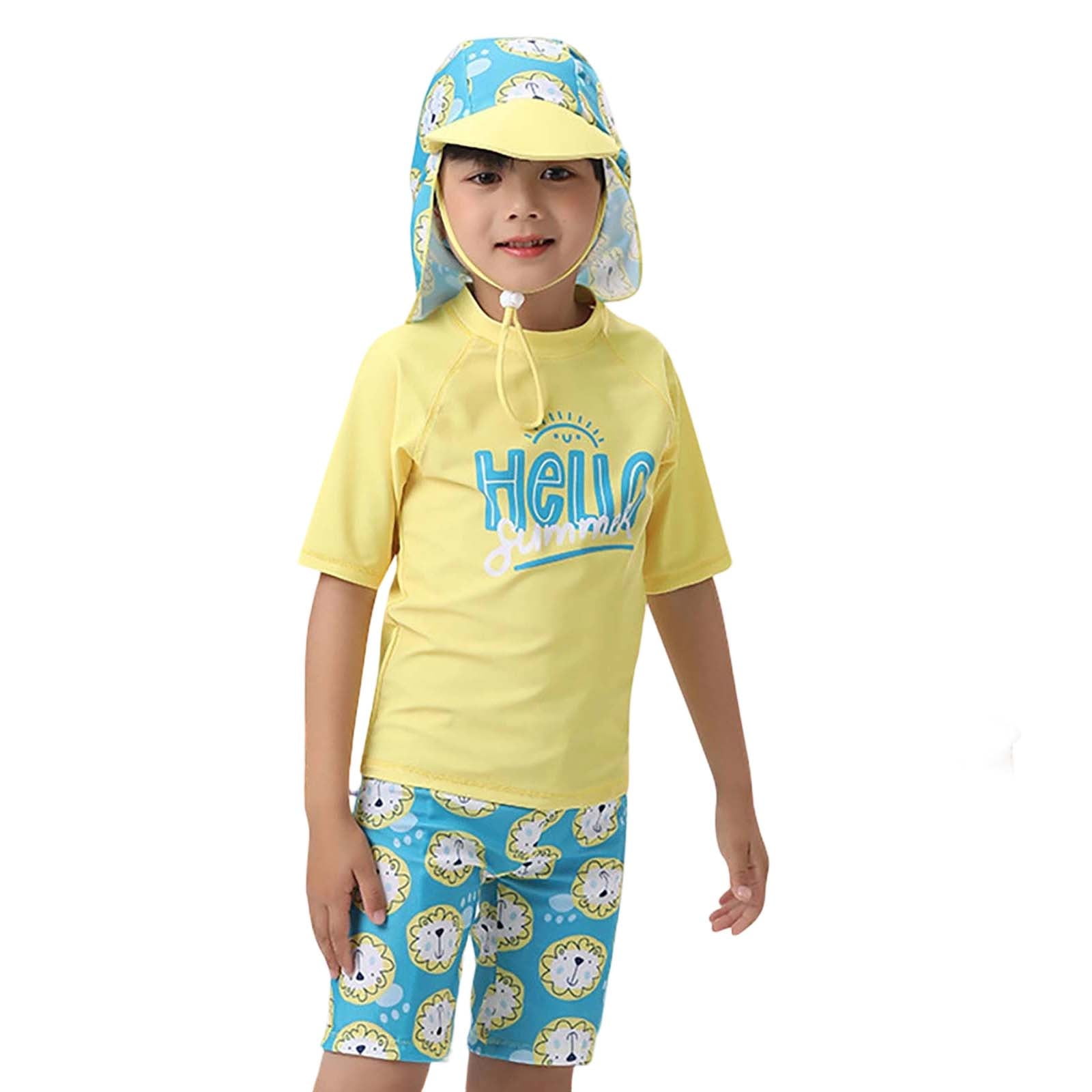 Boys Swimsuit Trunks Cute Cartoon Surfing Printed Swimwear for Toddlers ...