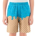 Boys Swimwear Outfits Trunks Mesh Adjustable Pool Boys Performance Suit ...