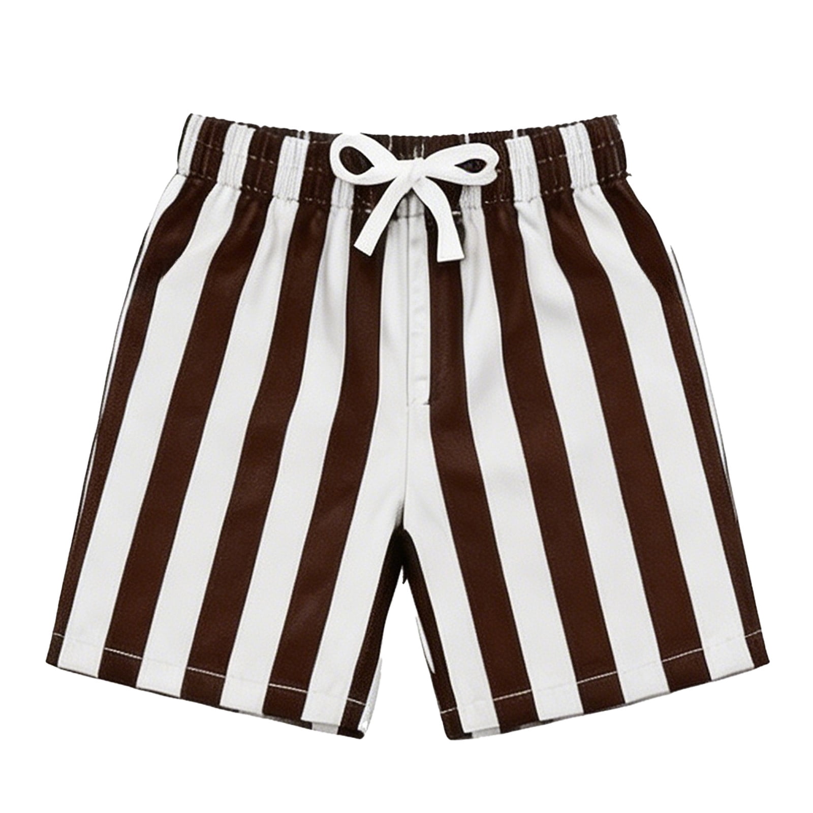 Boys Swimwear Set Trunks Double Striped Print Shorts Pool Wear Boys ...