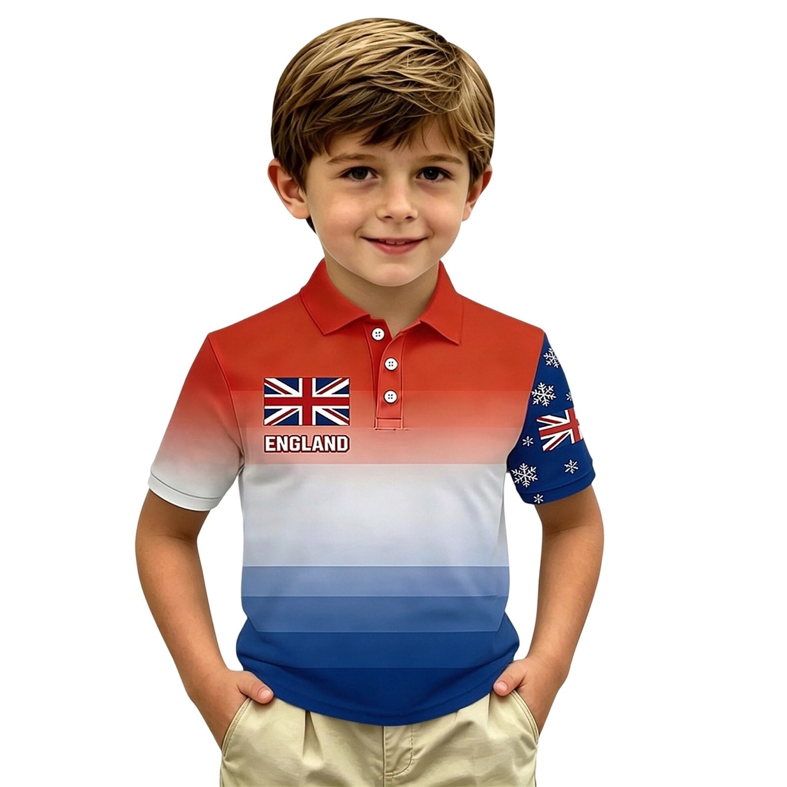 Boys T Shirt British Independence Day Themed Print Kids formal Shirts ...