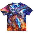Boys T Shirt Heart Print Gradient Color Round Neck Short Sleeve Beach ...