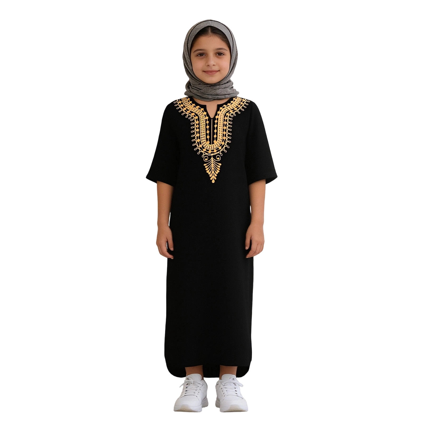 Boys T Shirt Shirts Kids African Classic Dashiki Casual Loose Gown ...