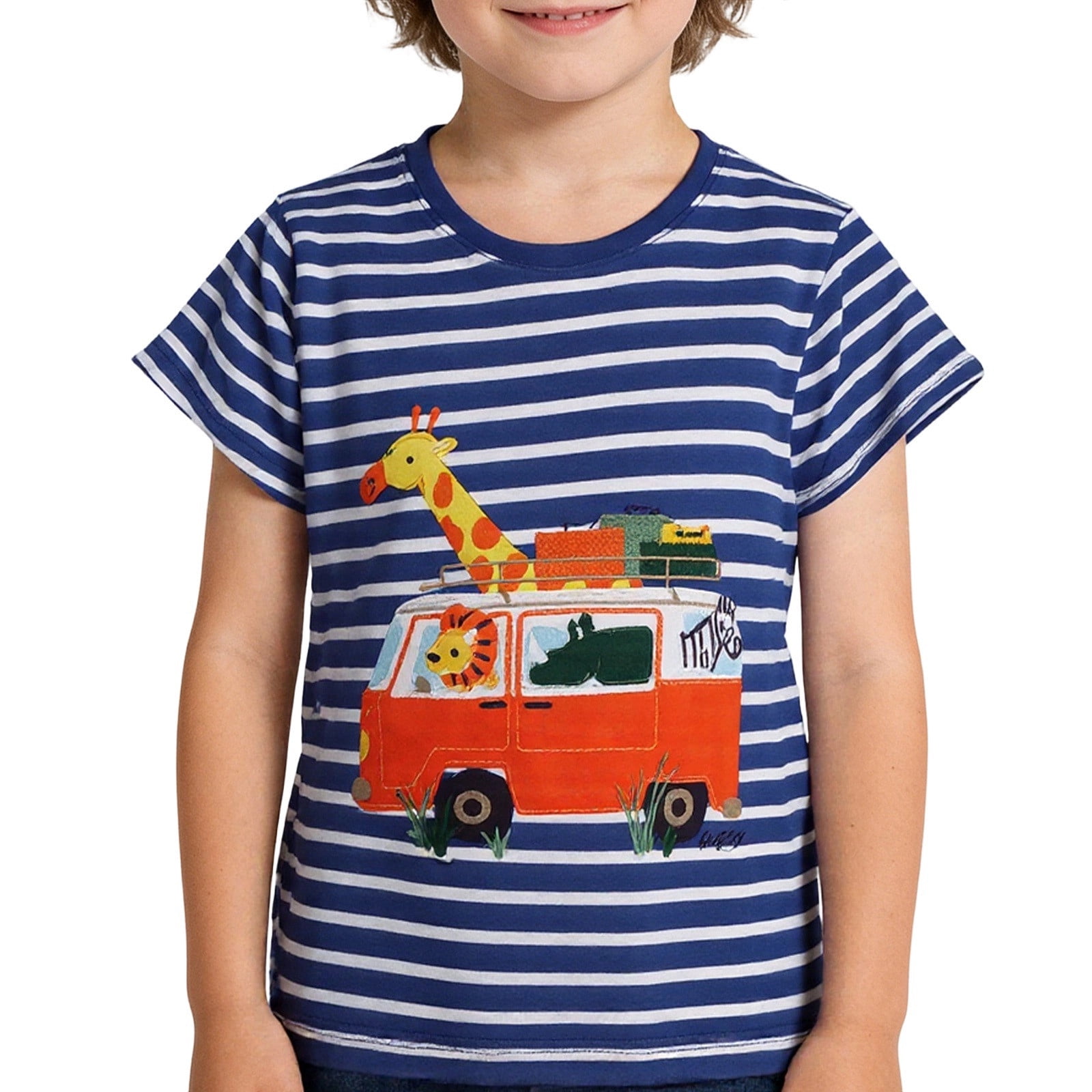 Boys T Shirt Shirts Short Sleeve Embroidery Pattern Casual Crewneck ...