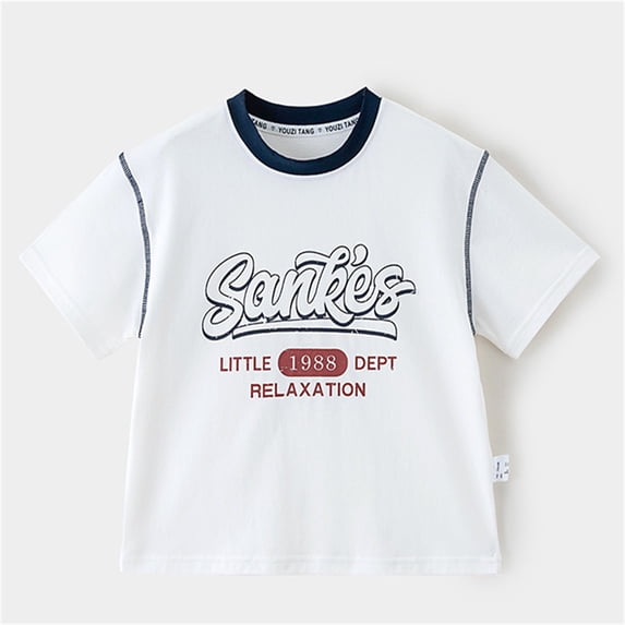 Boys T Shirt Shirts Short Sleeve Summer Graphic Print Loose Casual Big ...