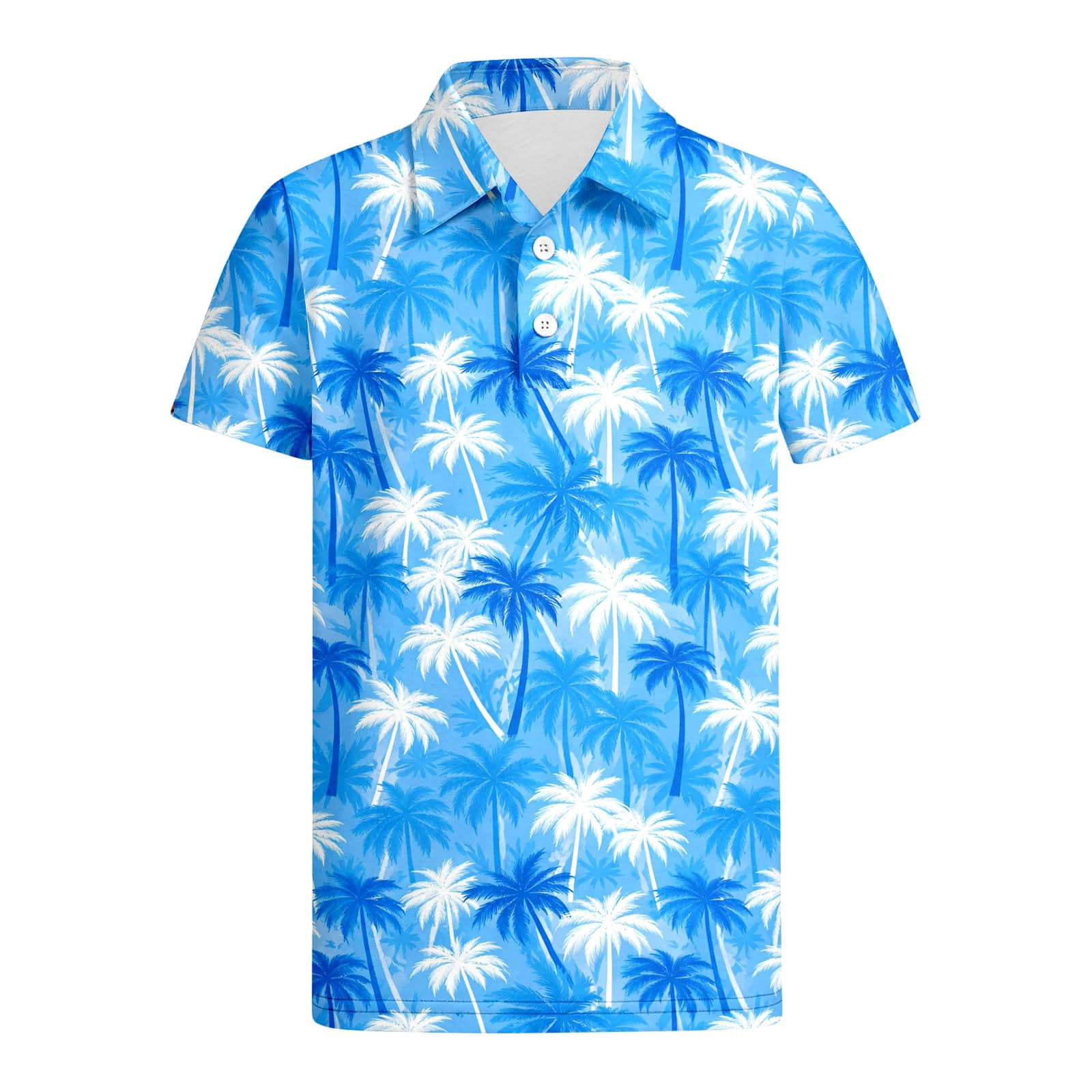 Boys T Shirt Shirts Summer Casual Short Sleeve Button Down Print ...