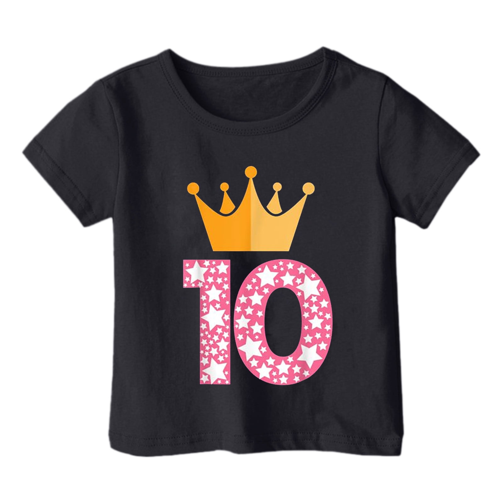 Boys T Shirts 10-12 Crewneck Solid Color Back To School Short Sleeve T ...