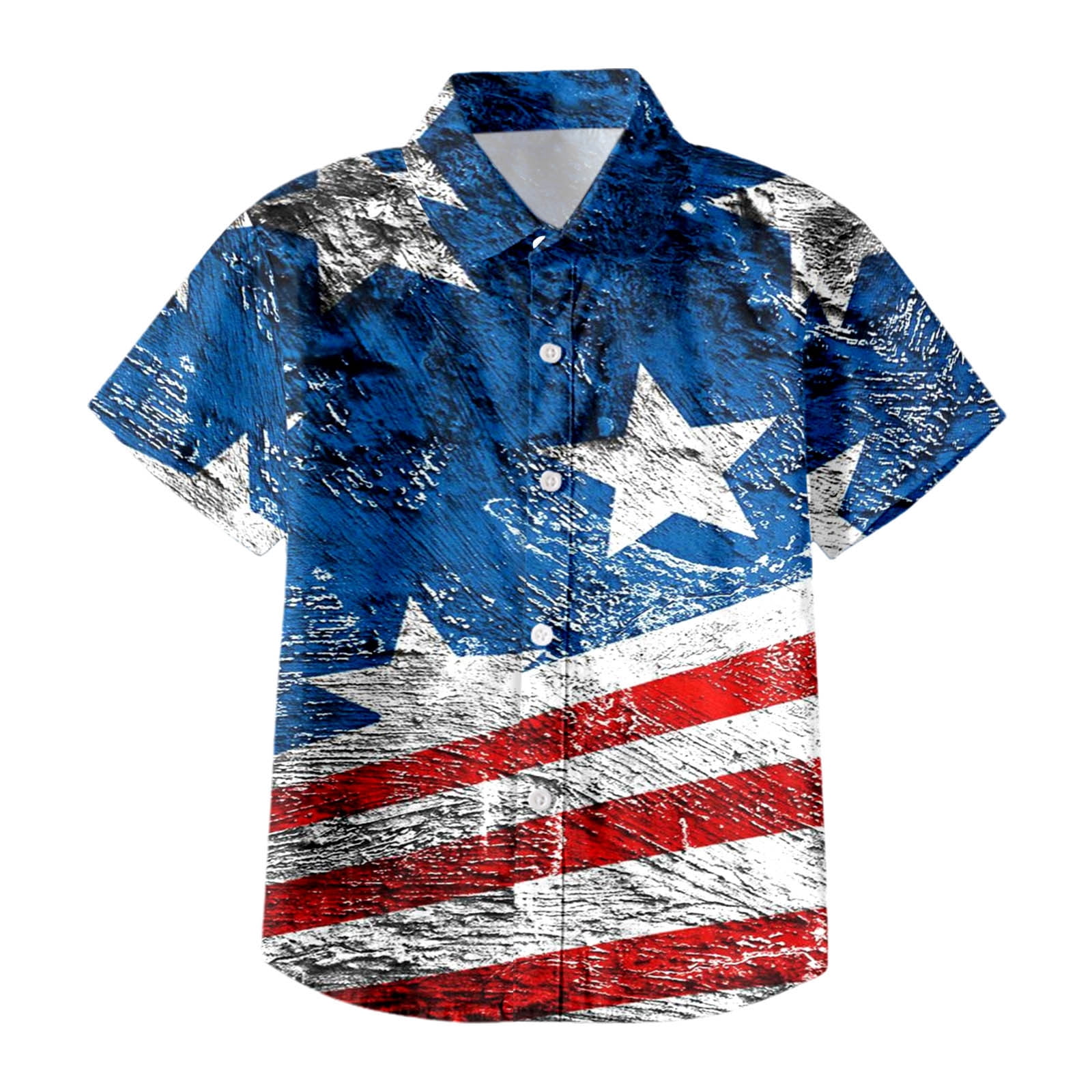 Boys T Shirts Independence Day Flag Prints Shirts for Teen Kids Boys ...