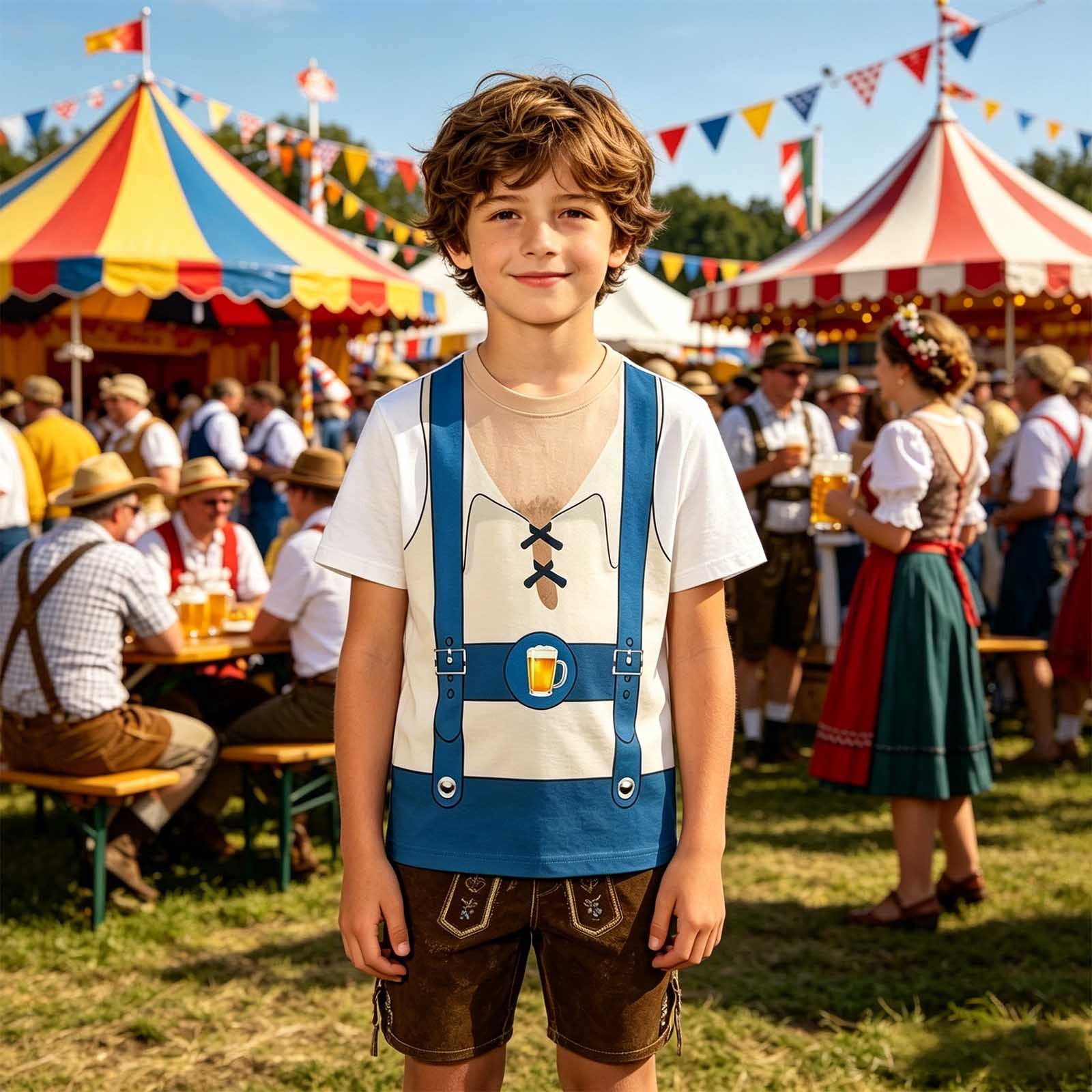 Boys T Shirts Kids Boys Oktoberfest Bavarian Traditional Festival ...