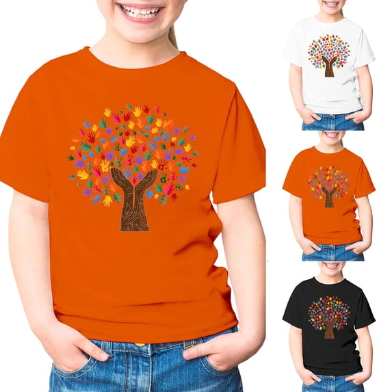 Boys T Shirts Kids Casual Short Sleeve Shirt Comfortable Elastic Waist ...