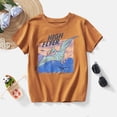 Boys T Shirts Kids Pterosaur Print Short Sleeve Cool Summer T Shirt ...