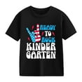 Boys T Shirts Kids Short Sleeve Tops Back To School Patriotic Rock Hand ...