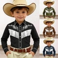 Boys T Shirts Lapel Cartoon Print Long Sleeve Button Down Shirt for ...