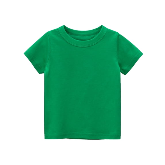 Boys T Shirts Round Neck Solid Color Back To School T Shirt Comfortable ...