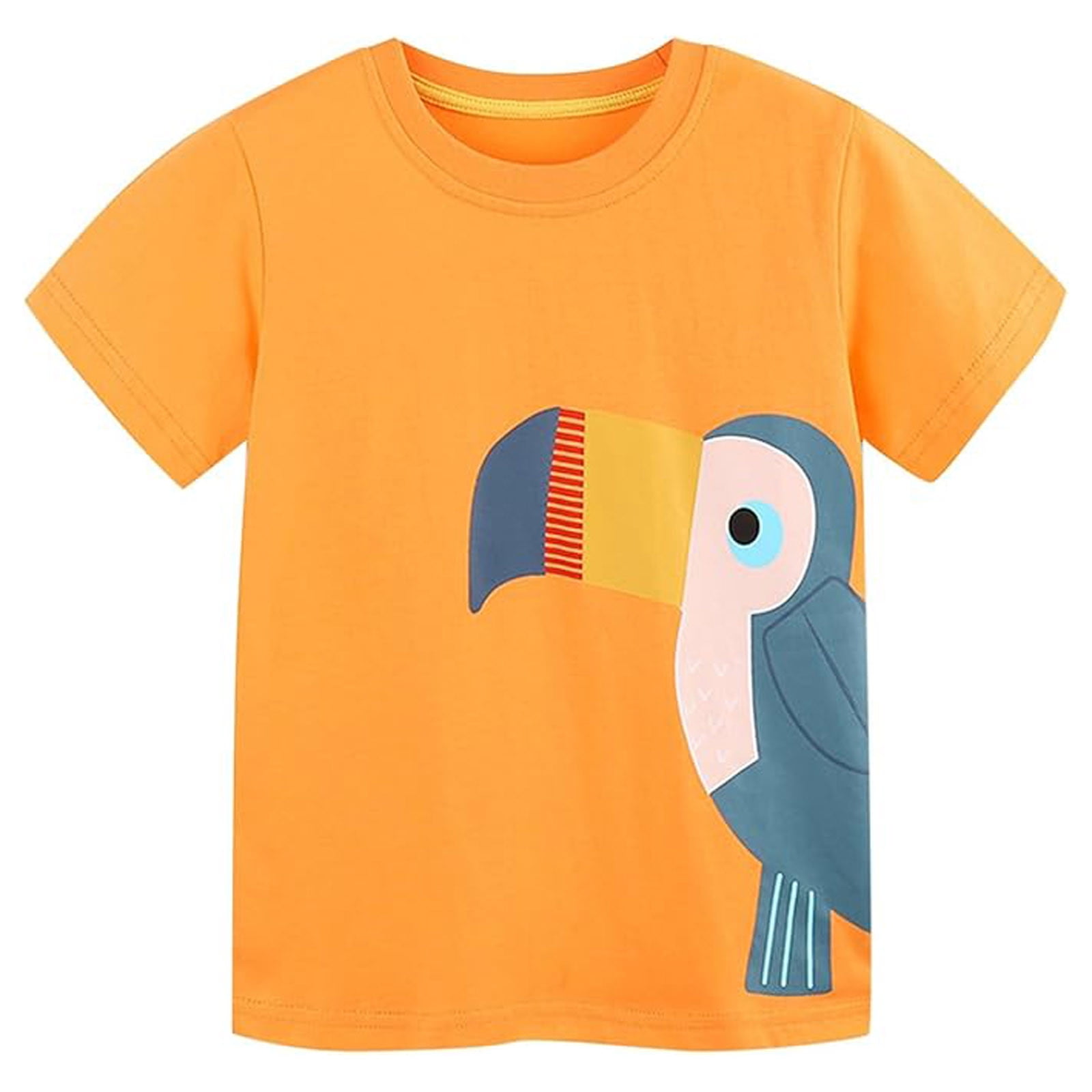 Boys T Shirts Summer Toddler Child Boys Short Sleeve Cartoon Woodpecker ...